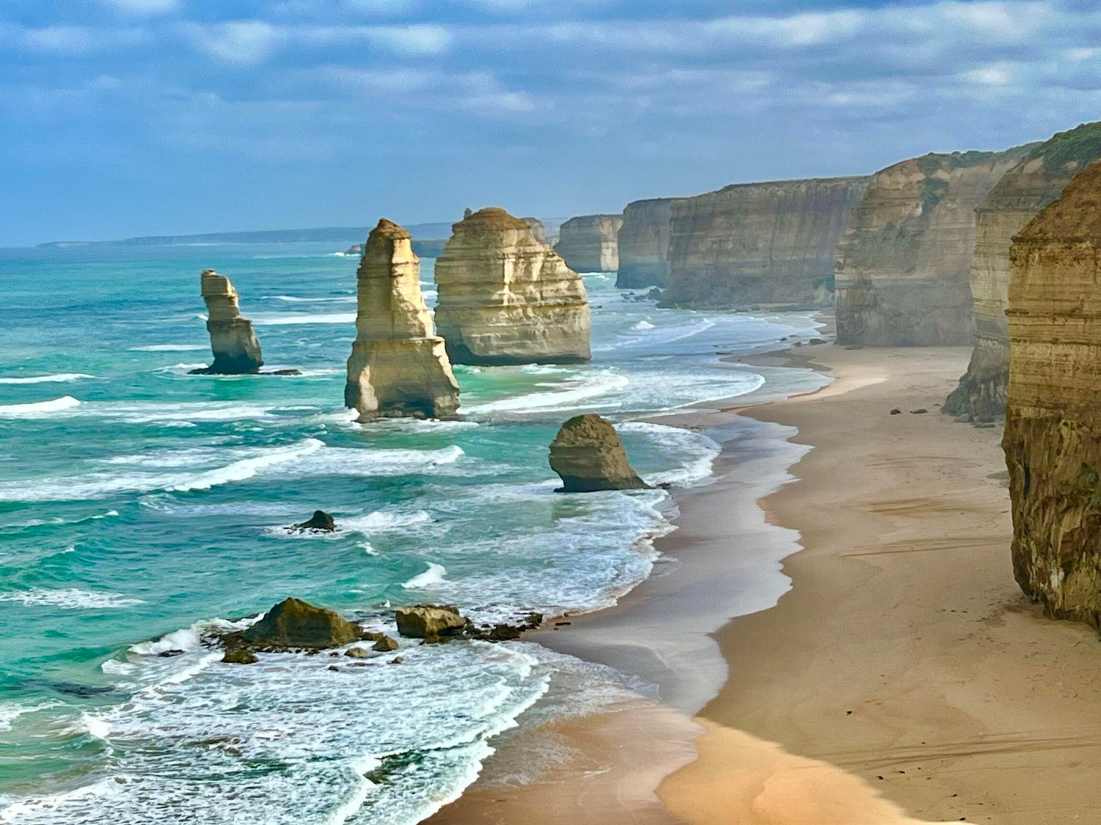 Limestone stacks and turbulent sea waters – Wandering Teresa