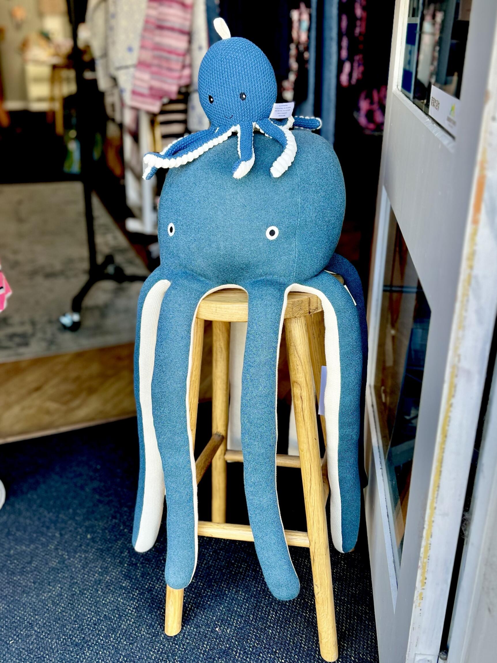 Octopuses sitting on a Yellow Stool – Wandering Teresa